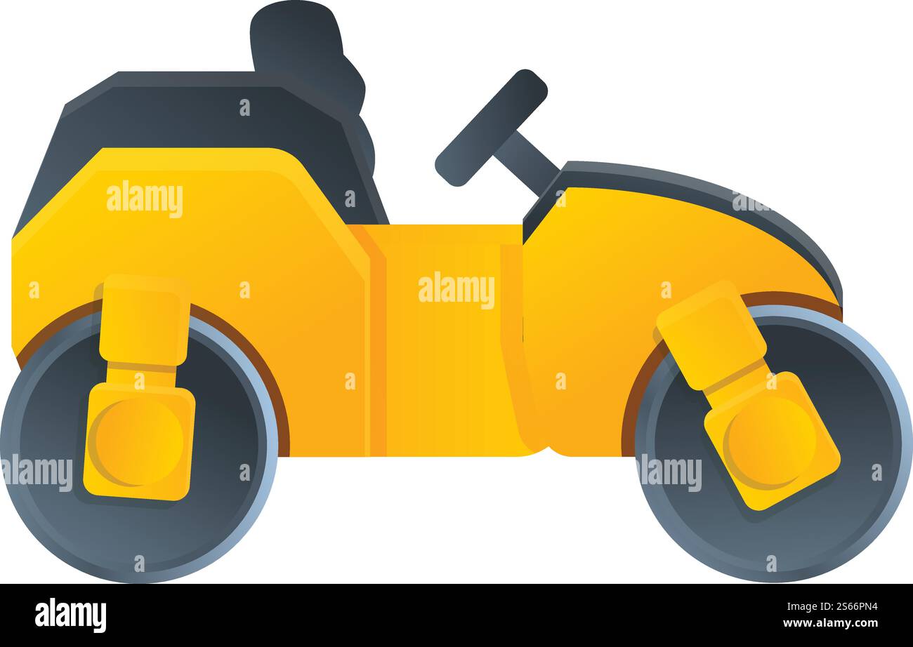 Maintenance road roller icon. Cartoon of maintenance road roller vector ...