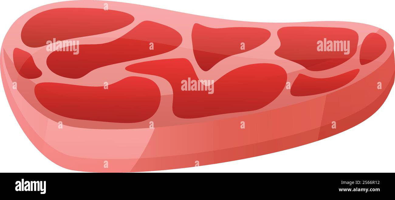 Beef steak icon. Cartoon of beef steak vector icon for web design ...