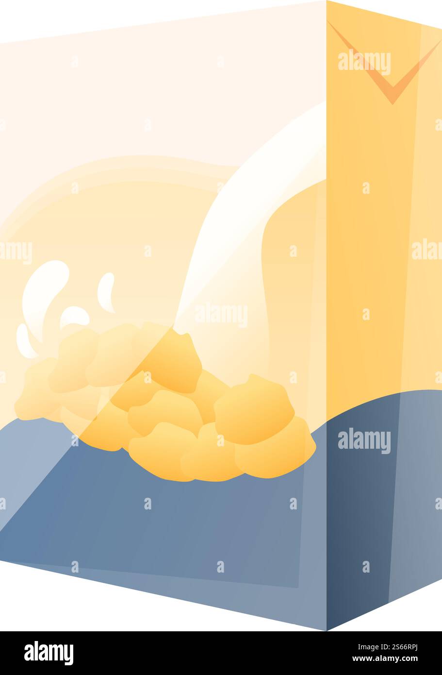 Cereal flakes package icon. Cartoon of cereal flakes package vector ...