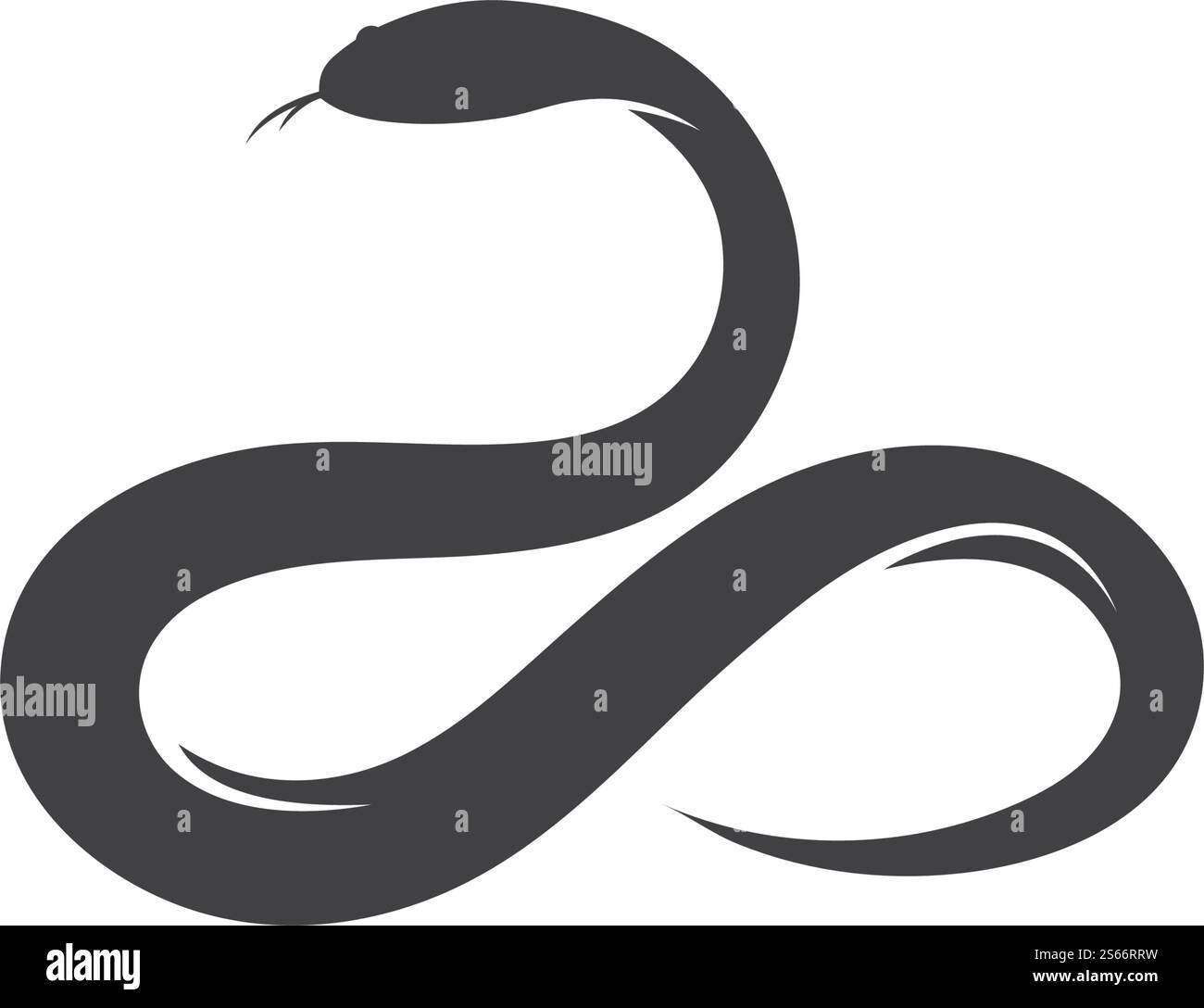 Snake logo vector ilustration template Stock Vector Image & Art - Alamy
