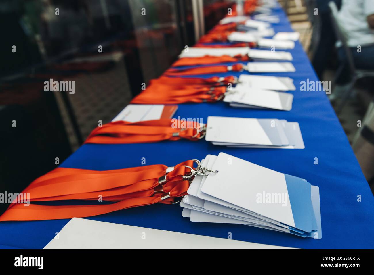 Process of checking in on conference congress forum event, registration ...