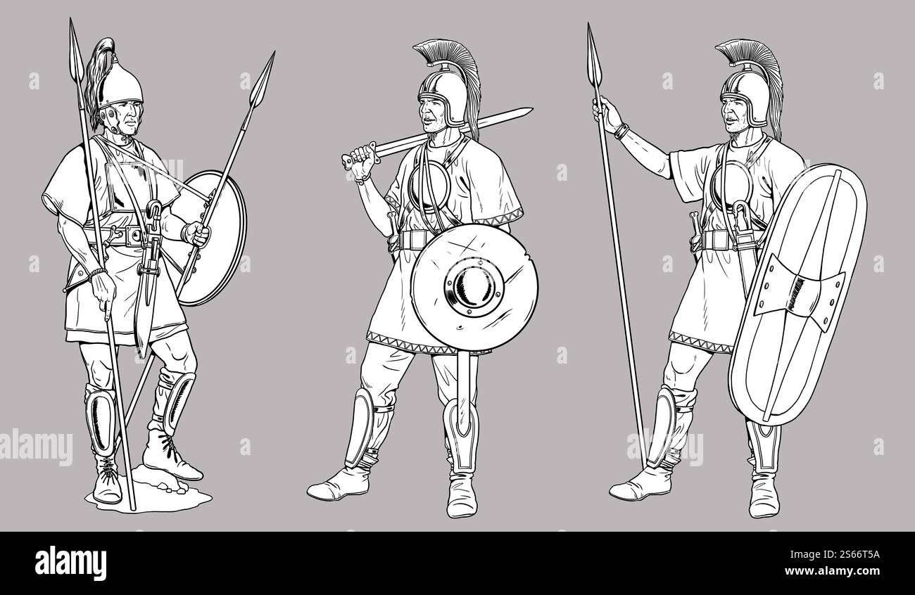 Iberian warriors. Dangerous and brave enemies of the Roman Empire Stock ...