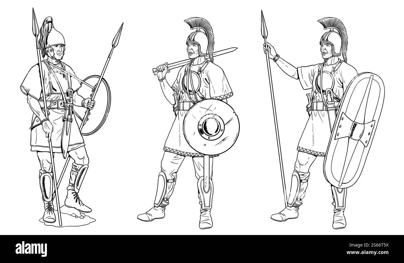 Iberian warriors. Dangerous and brave enemies of the Roman Empire Stock ...