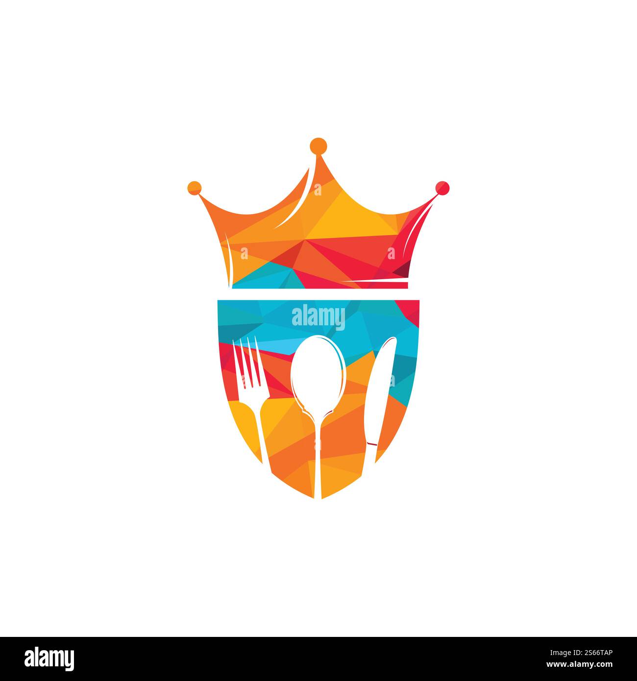 Food king vector logo design. Royal food logo concept Stock Vector ...