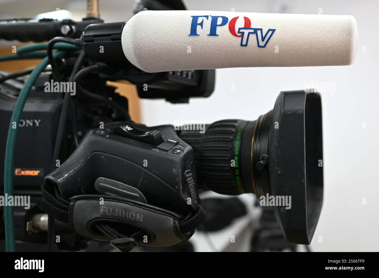 Illustration on the topics FPÖ/FPÖ-TV/media. In the picture: The FPÖ-TV ...