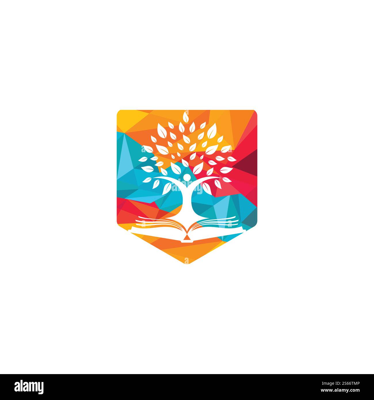 Human tree logo design. Leader education logo design Stock Vector Image ...