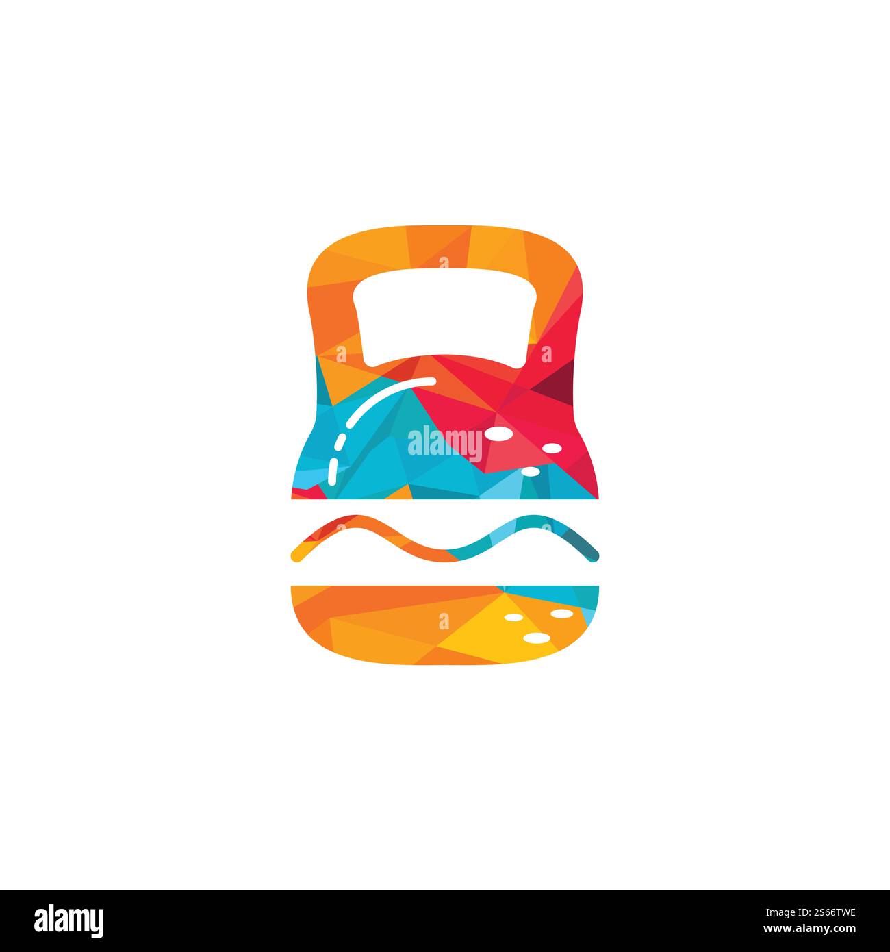 Strong burger vector logo design. Dumbbell and burger icon Stock Vector ...