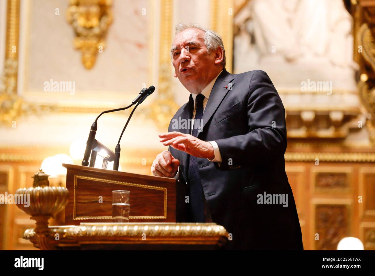 Paris, France. 15th Jan, 2025. France's Prime Minister Francois Bayrou ...