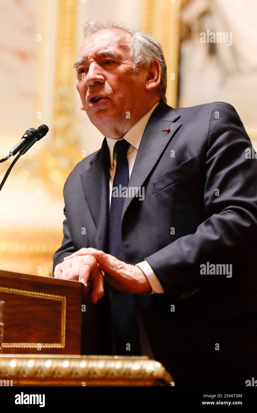 Paris, France. 15th Jan, 2025. France's Prime Minister Francois Bayrou ...