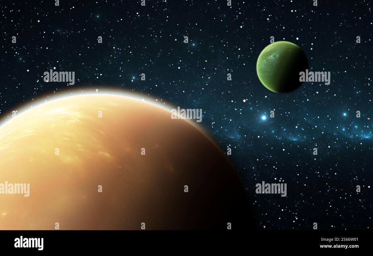 Extrasolar planets exoplanets 3d hi-res stock photography and images ...