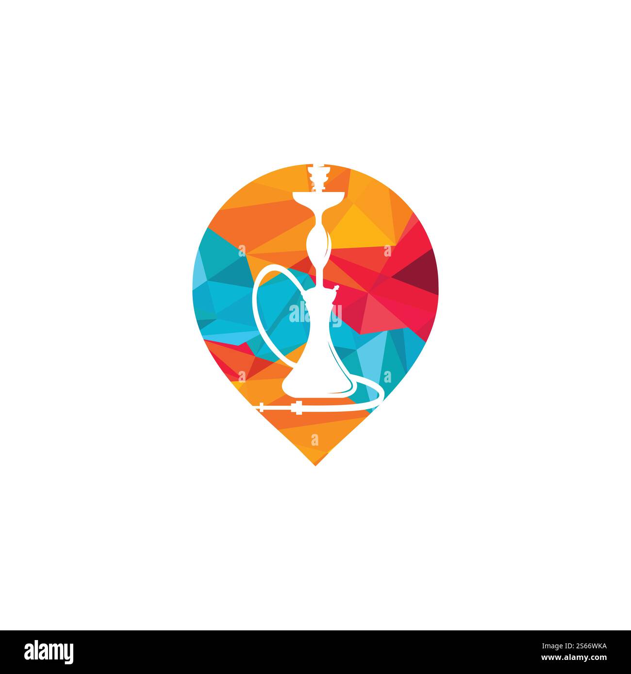 Sheesha and map pointer logo design. hookah locator logo design Stock ...