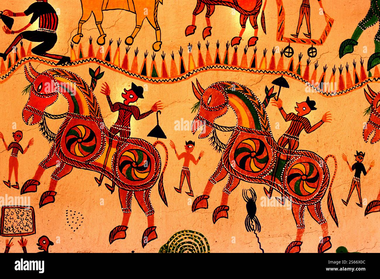 India Rajasthan Mural Wall Painting Stock Photo - Alamy