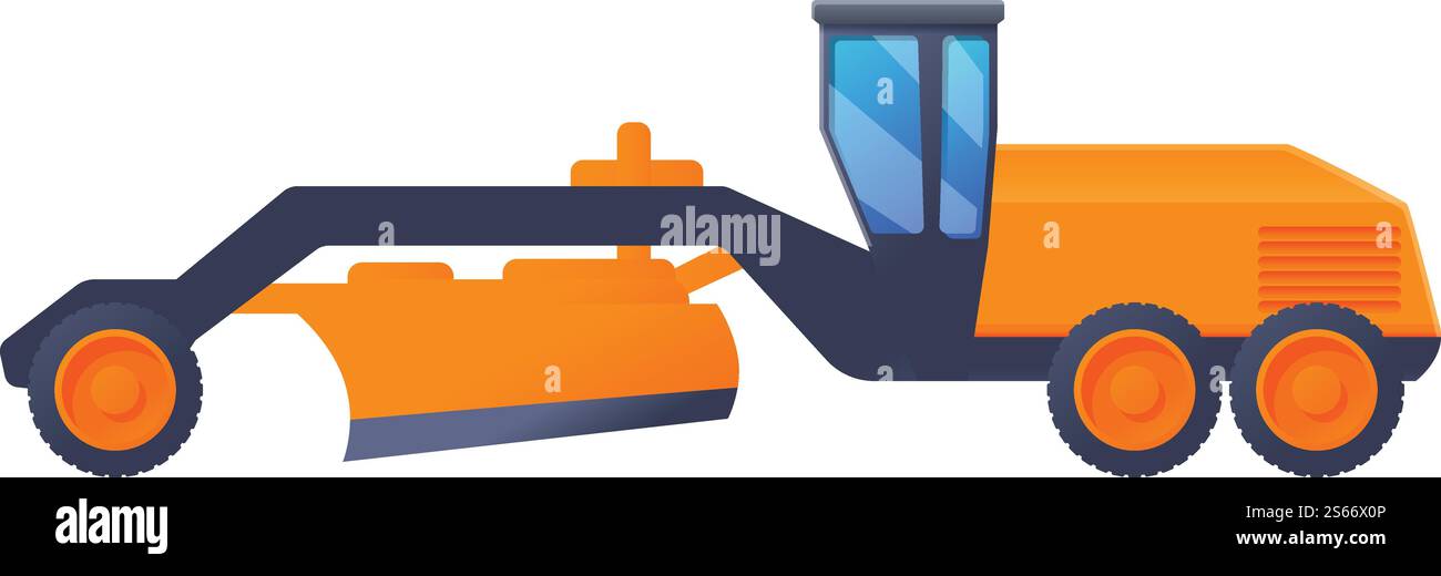 Equipment grader machine icon. Cartoon of equipment grader machine ...
