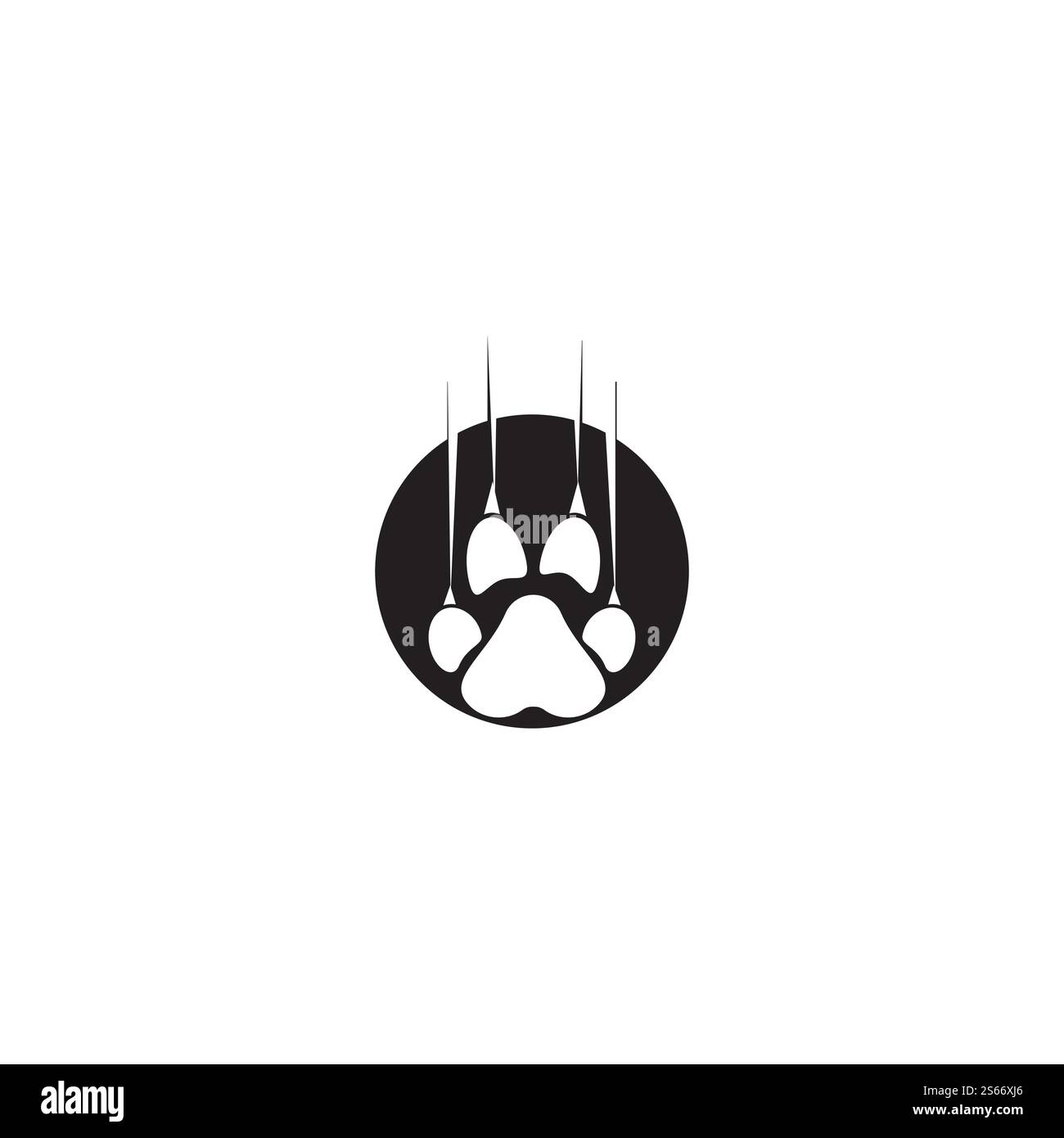 Dog paw vector footprint icon logo symbol graphic illustration Stock ...