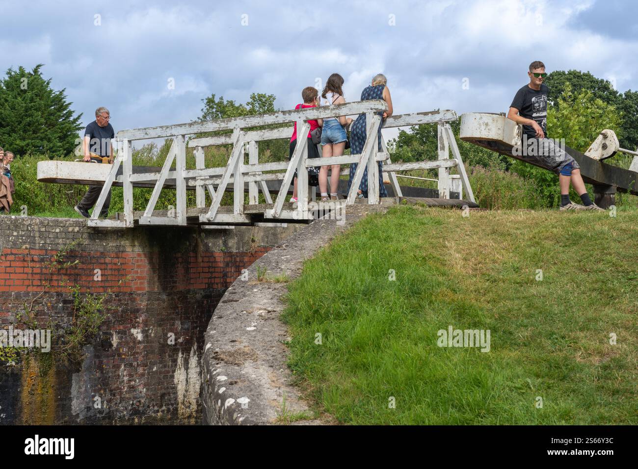 Devizes United Kingdom - August 10 2024; Locks and boats passing ...