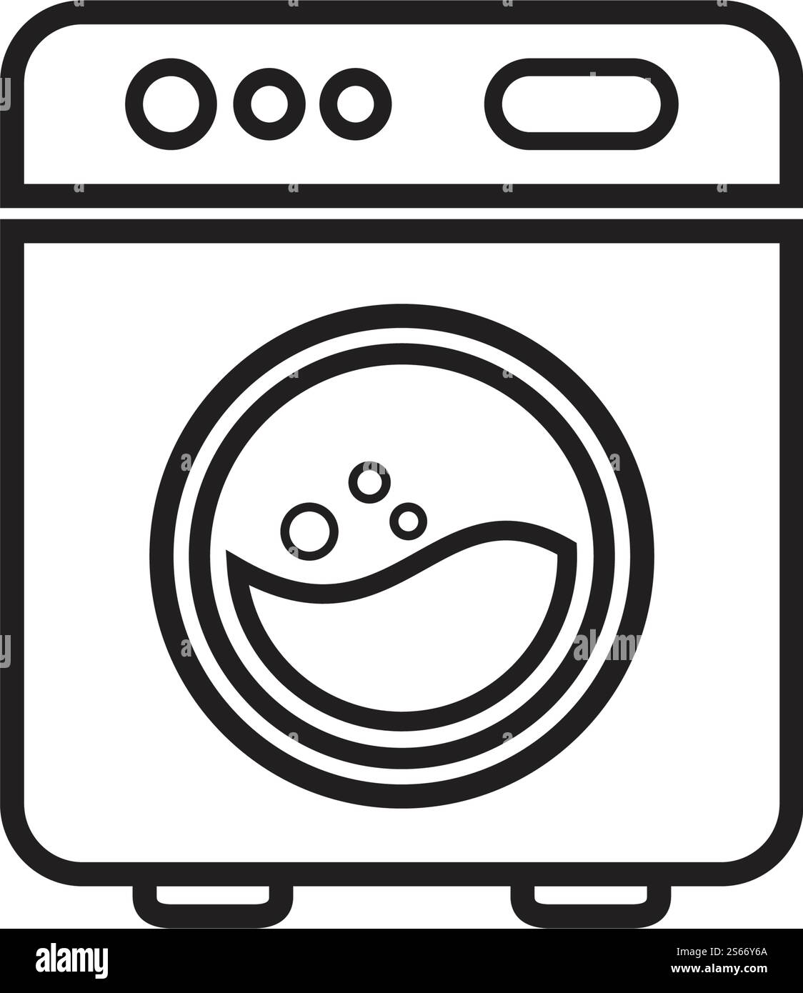 washing machine logo illustration template design Stock Vector Image ...