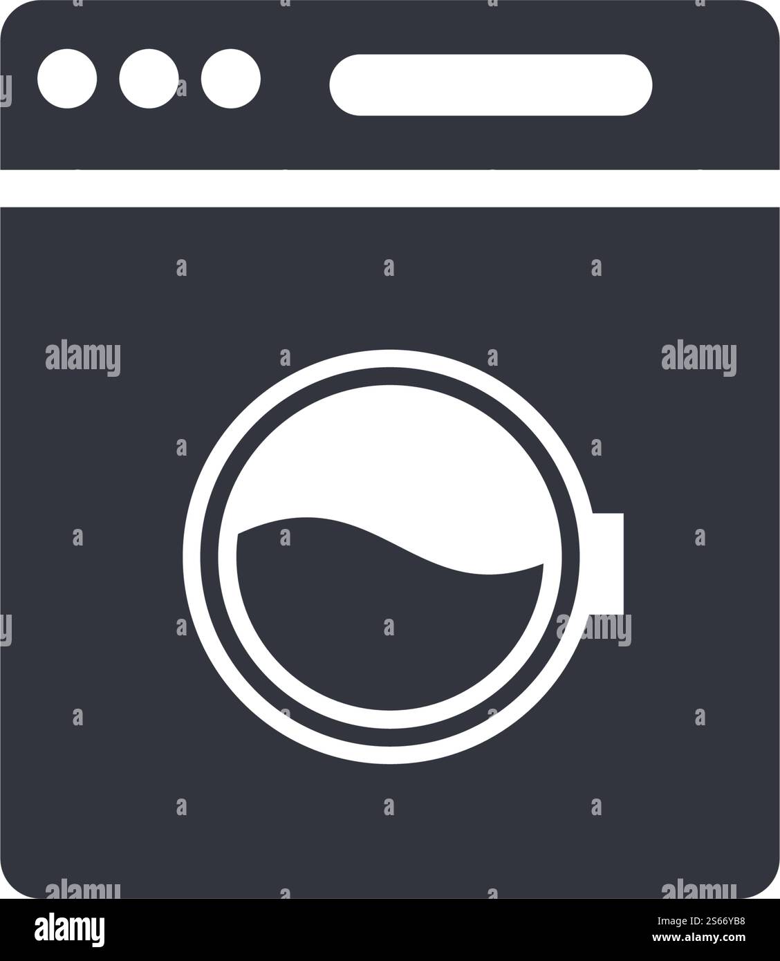 washing machine logo illustration template design Stock Vector Image ...