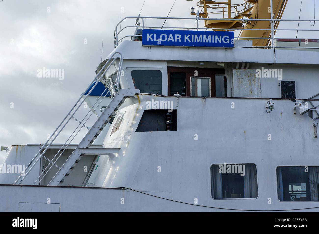 The ferry KLOAR KIMMING in Peenemunde, Germany (2024: CONSCIENCE/VICDAN ...