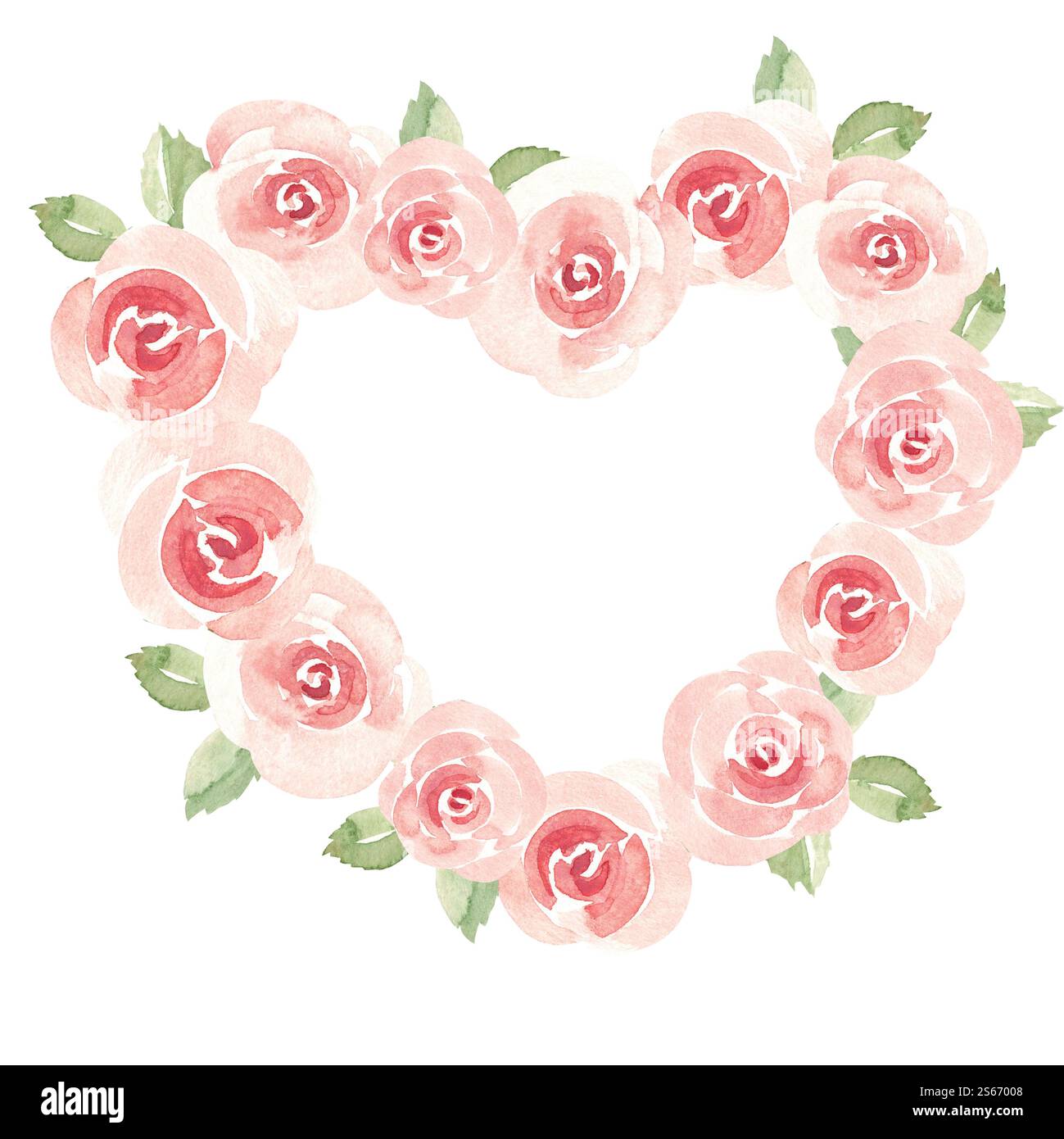 Heart shaped Valentine's day or Wedding floral Wreath from Pink Roses ...