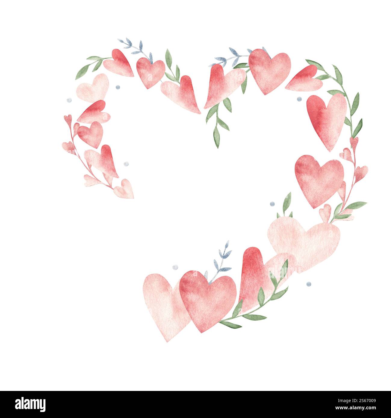 Valentine's day or Wedding floral Heart shaped Wreath from Hearts and ...