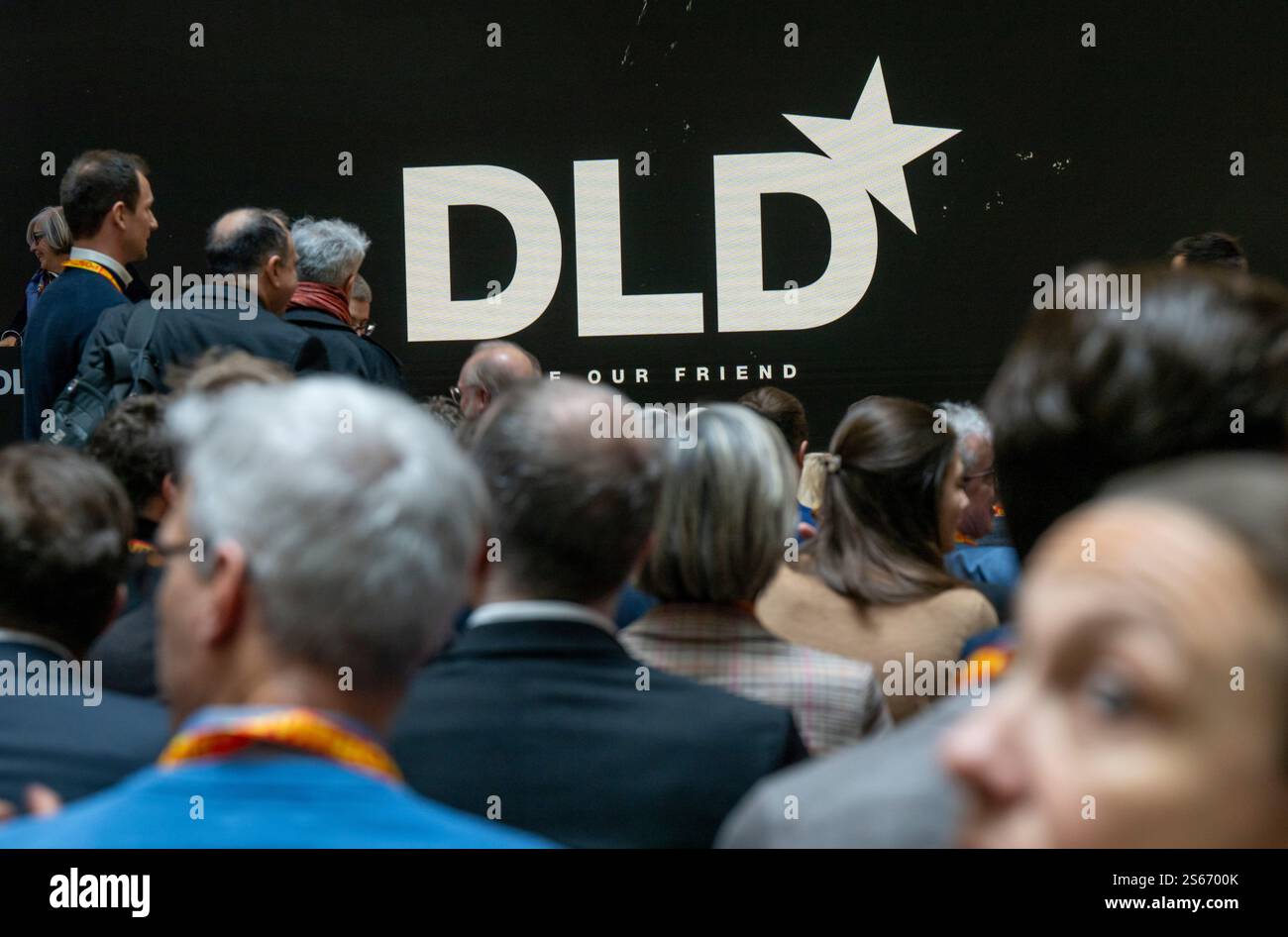 Munich, Germany. 16th Jan, 2025. Visitors to the "Digital Life Design ...