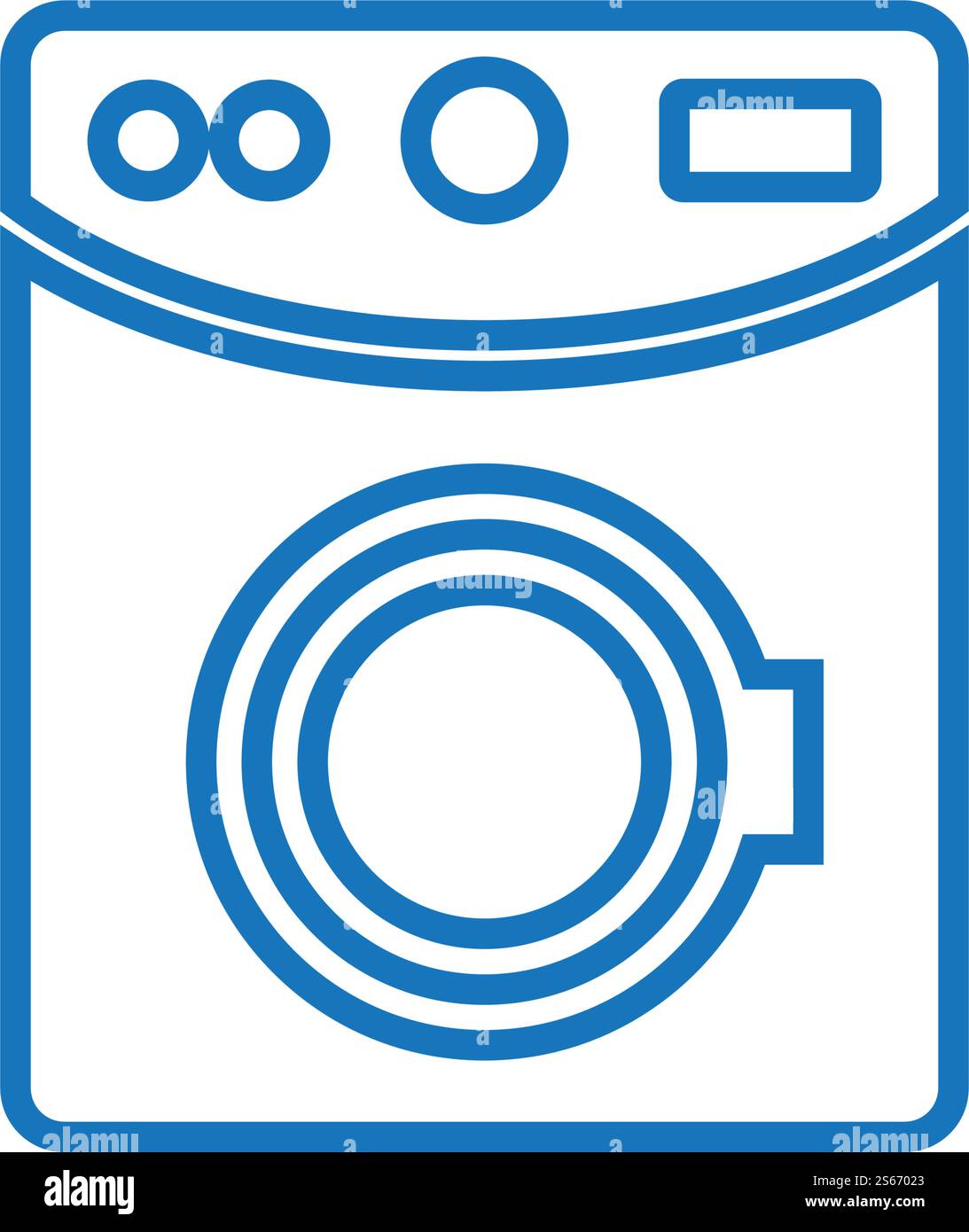 washing machine logo illustration template design Stock Vector Image ...