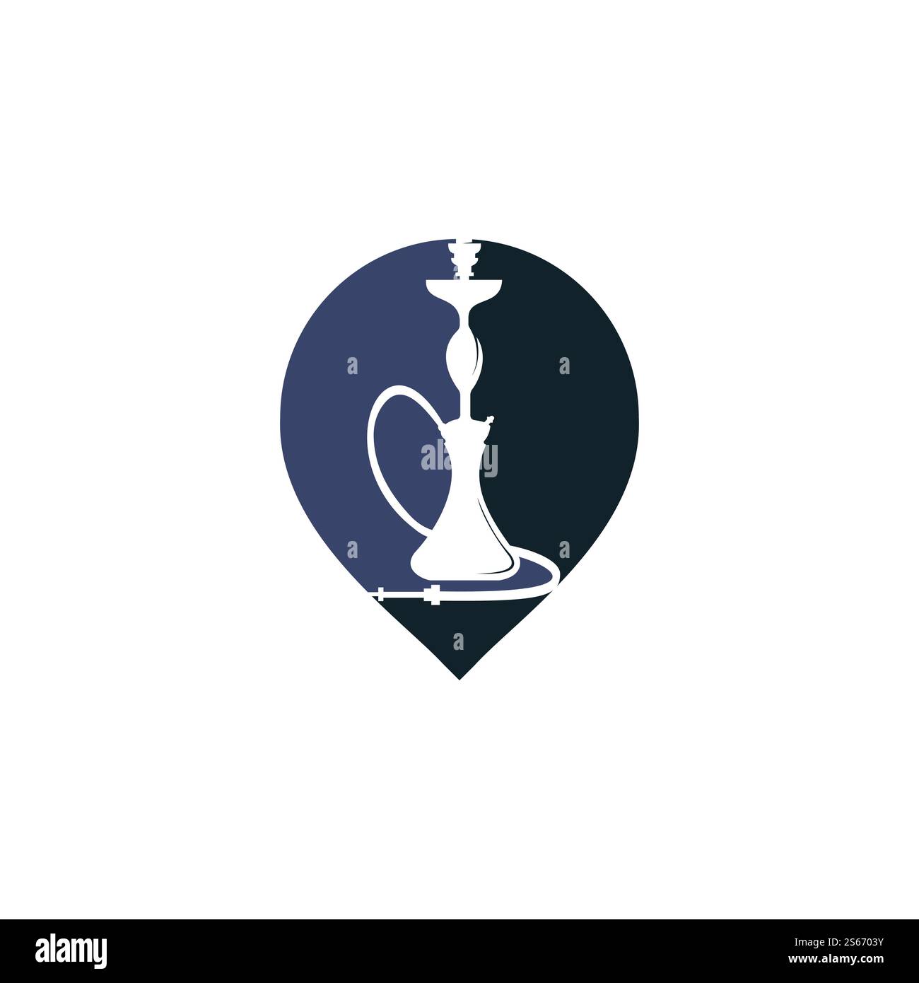 Sheesha and map pointer logo design. hookah locator logo design Stock ...