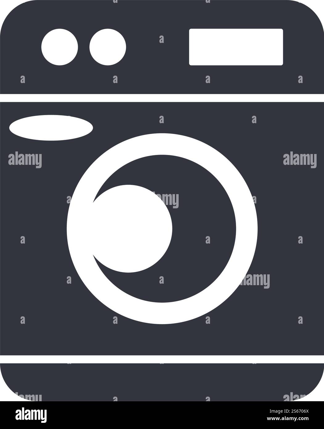 washing machine logo illustration template design Stock Vector Image ...