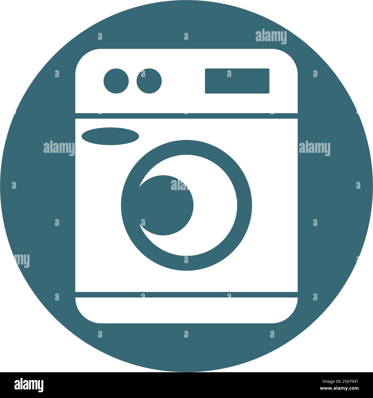 washing machine logo illustration template design Stock Vector Image ...
