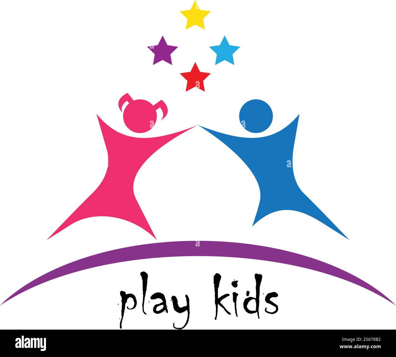 kids world logo vector template Stock Vector Image & Art - Alamy
