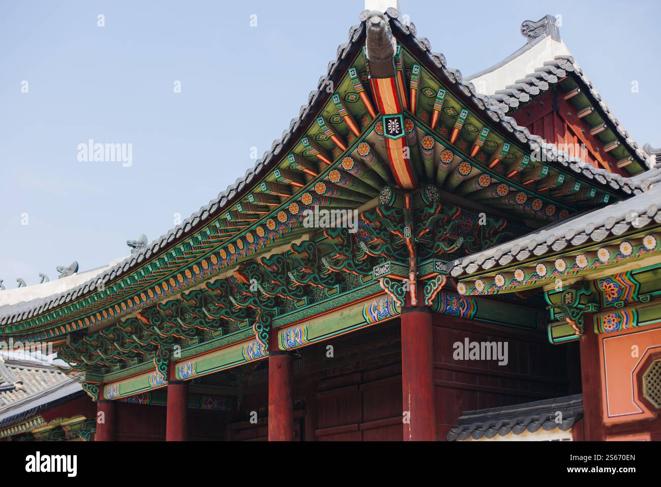 Gyeongbokgung Palace, Seoul, Jongno District, South Korea, in a spring ...