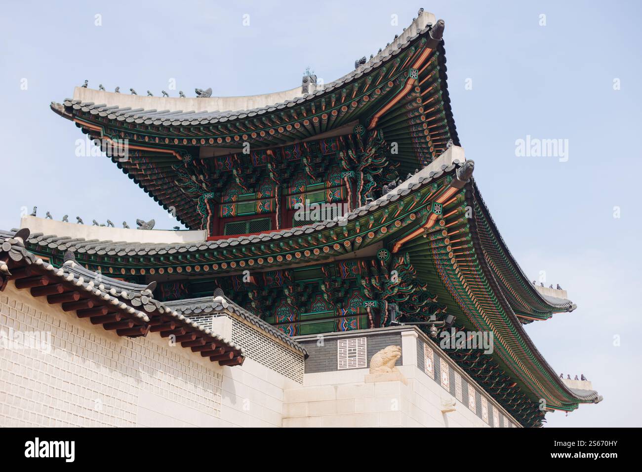 Gyeongbokgung Palace, Seoul, Jongno District, South Korea, in a spring ...