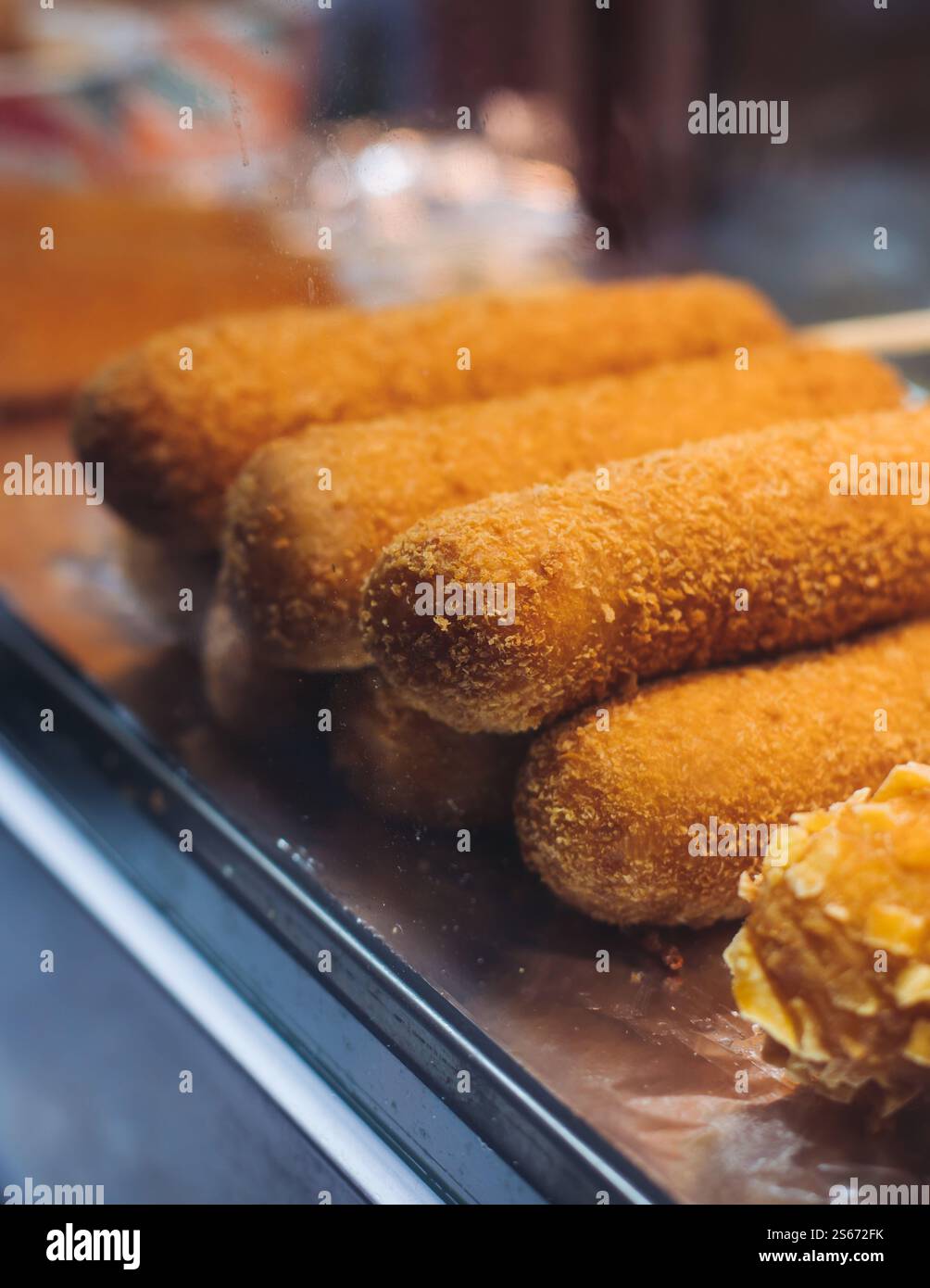 Korean Street Food - French Fry Corn Dogs, Tokkebi Gamja Hot Dog ...