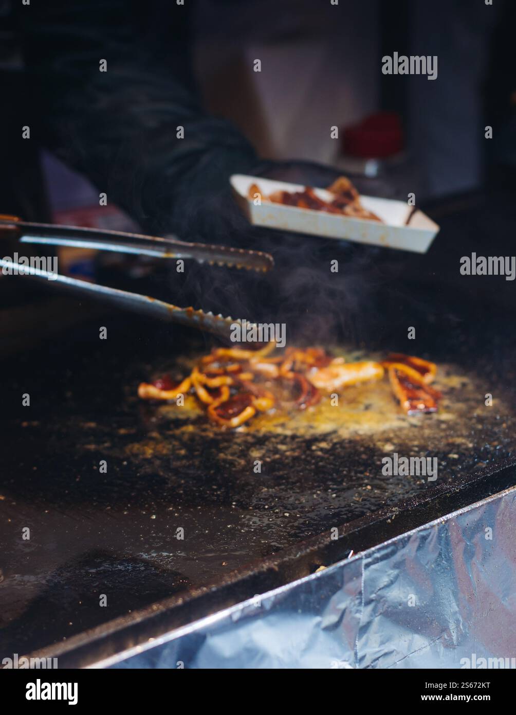 Korean Spicy Grilled Squid, Ojingeo tonggui, grilled octopus tentacles ...