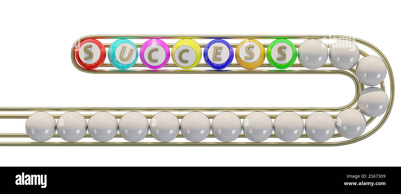 Success balls isolated on the white background, competitiveness concept ...