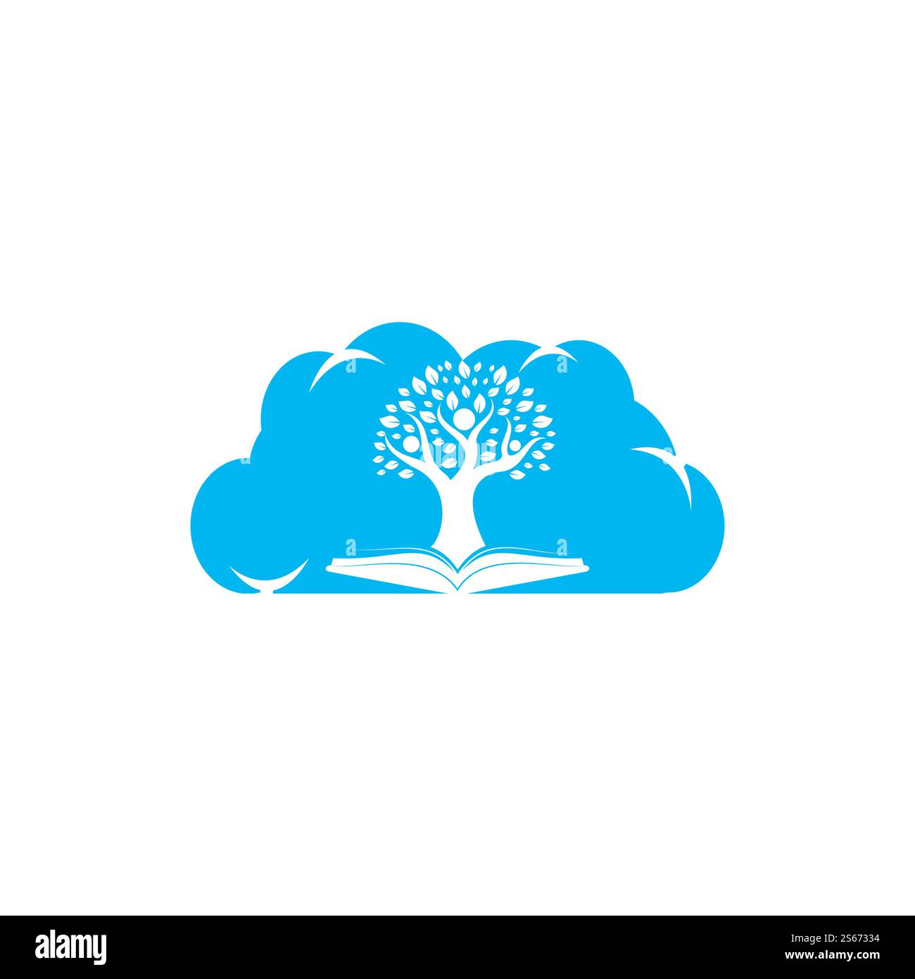 Human tree logo design. Leader education logo design Stock Vector Image ...