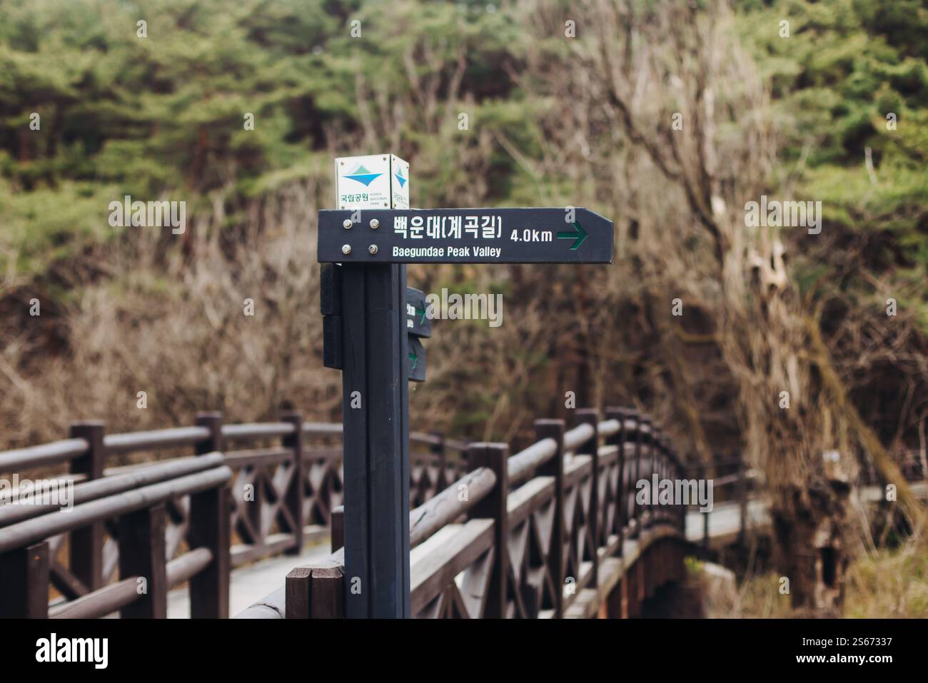 Bukhansan National Park, Seoul, Gyeonggi-do, South Korea, spring ...