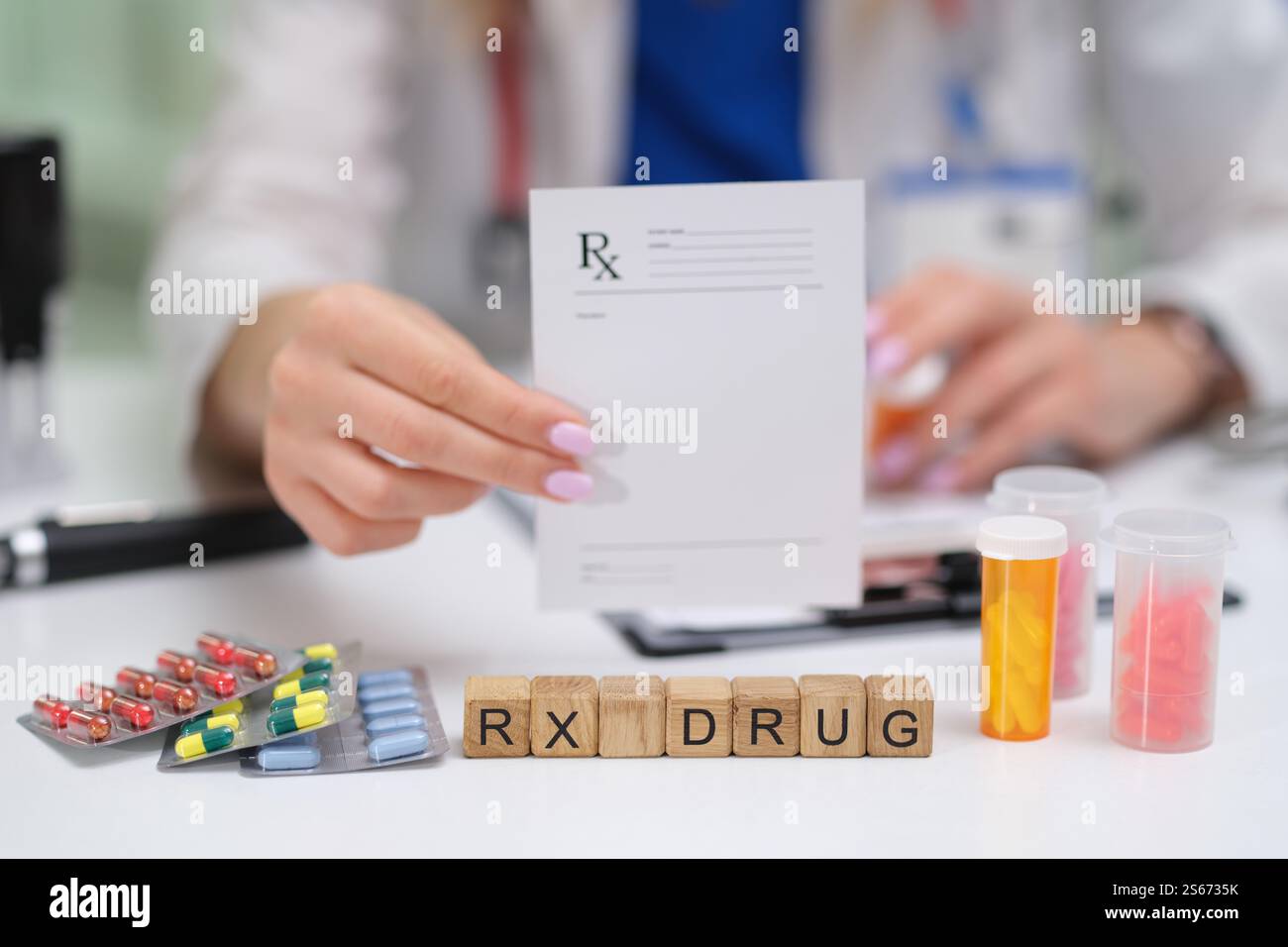 Prescription Pad featuring Various Medications and RX Drug Blocks for ...