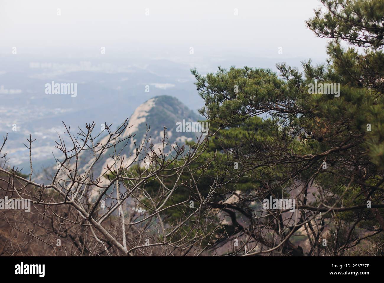 Bukhansan National Park, Seoul, Gyeonggi-do, South Korea, spring ...
