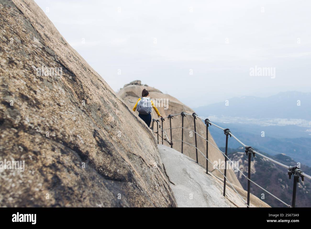 Bukhansan National Park, Seoul, Gyeonggi-do, South Korea, spring ...