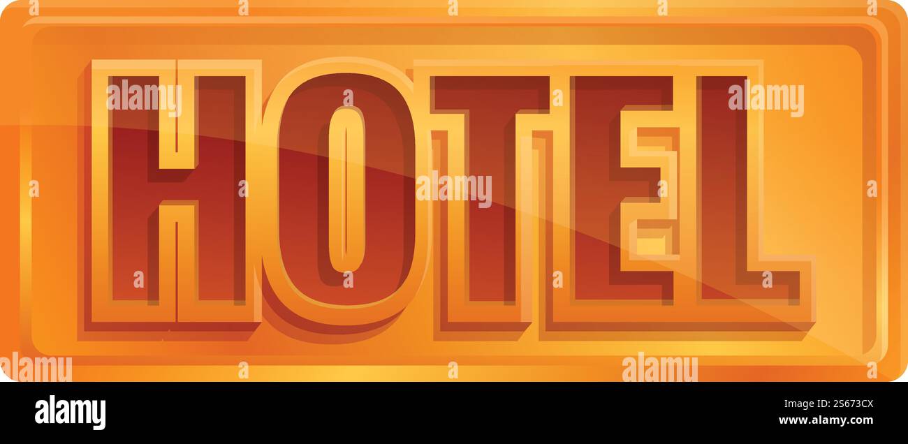 Hotel board icon. Cartoon of hotel board vector icon for web design ...