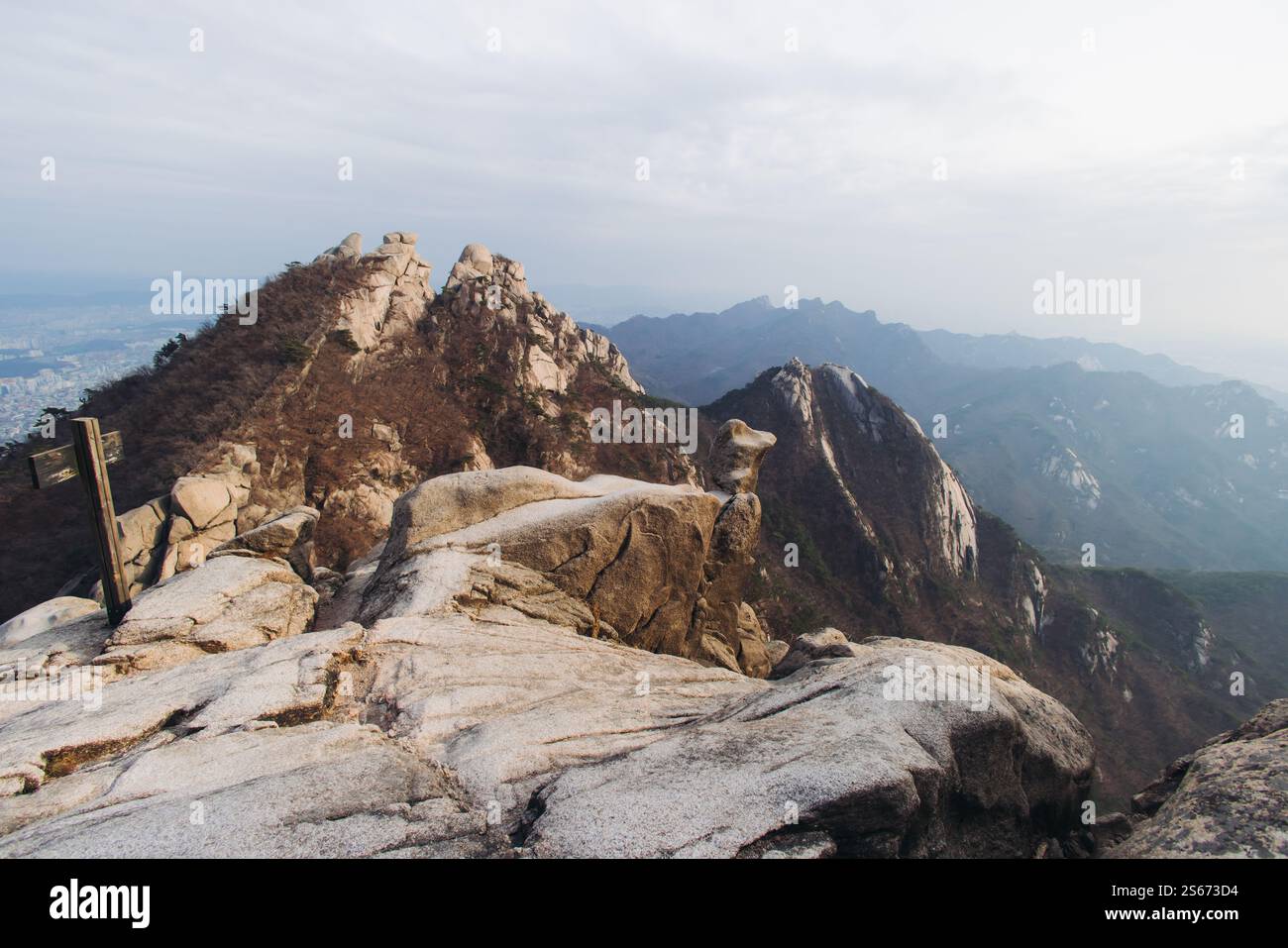 Bukhansan National Park, Seoul, Gyeonggi-do, South Korea, spring ...