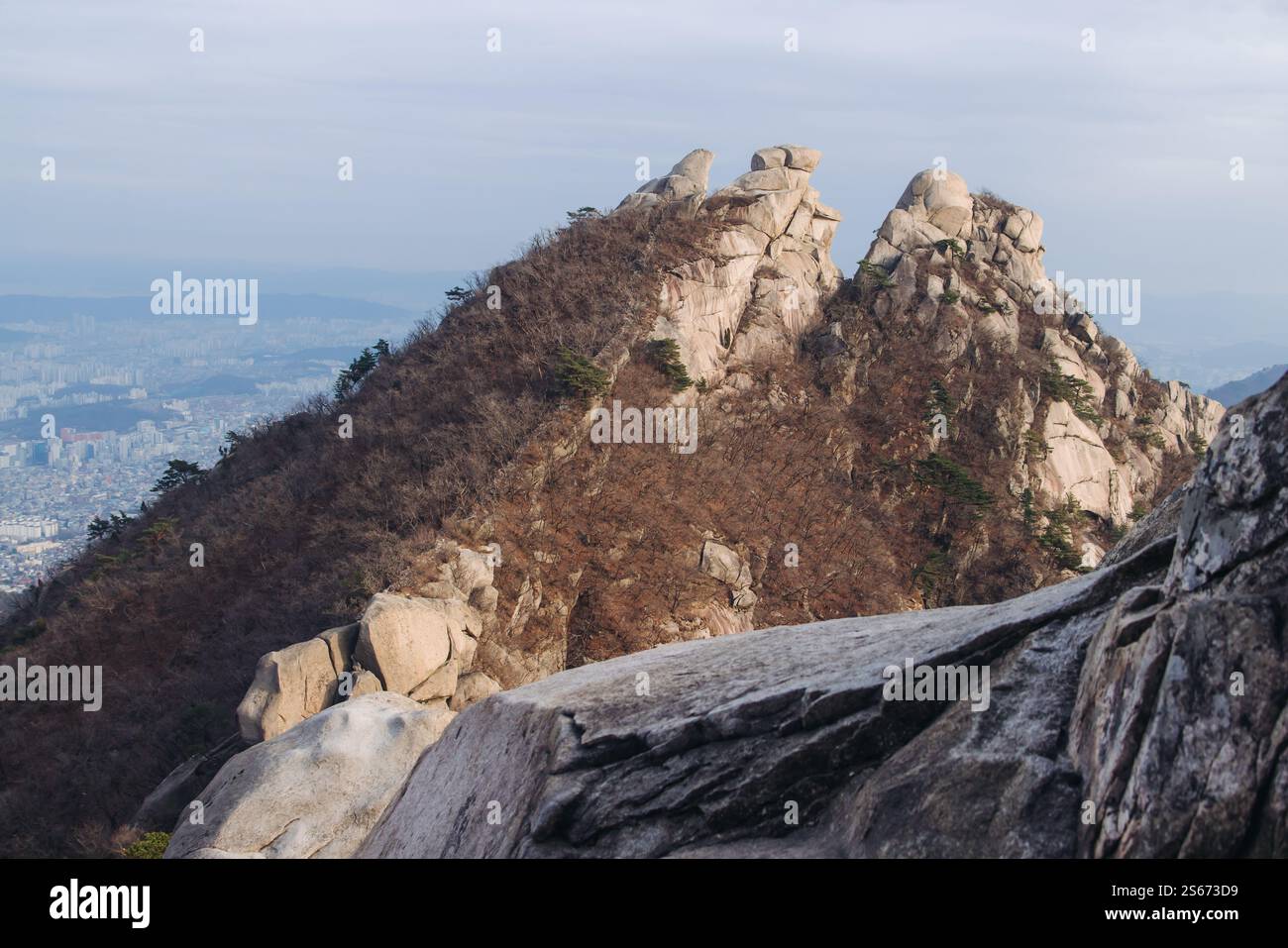 Bukhansan National Park, Seoul, Gyeonggi-do, South Korea, spring ...