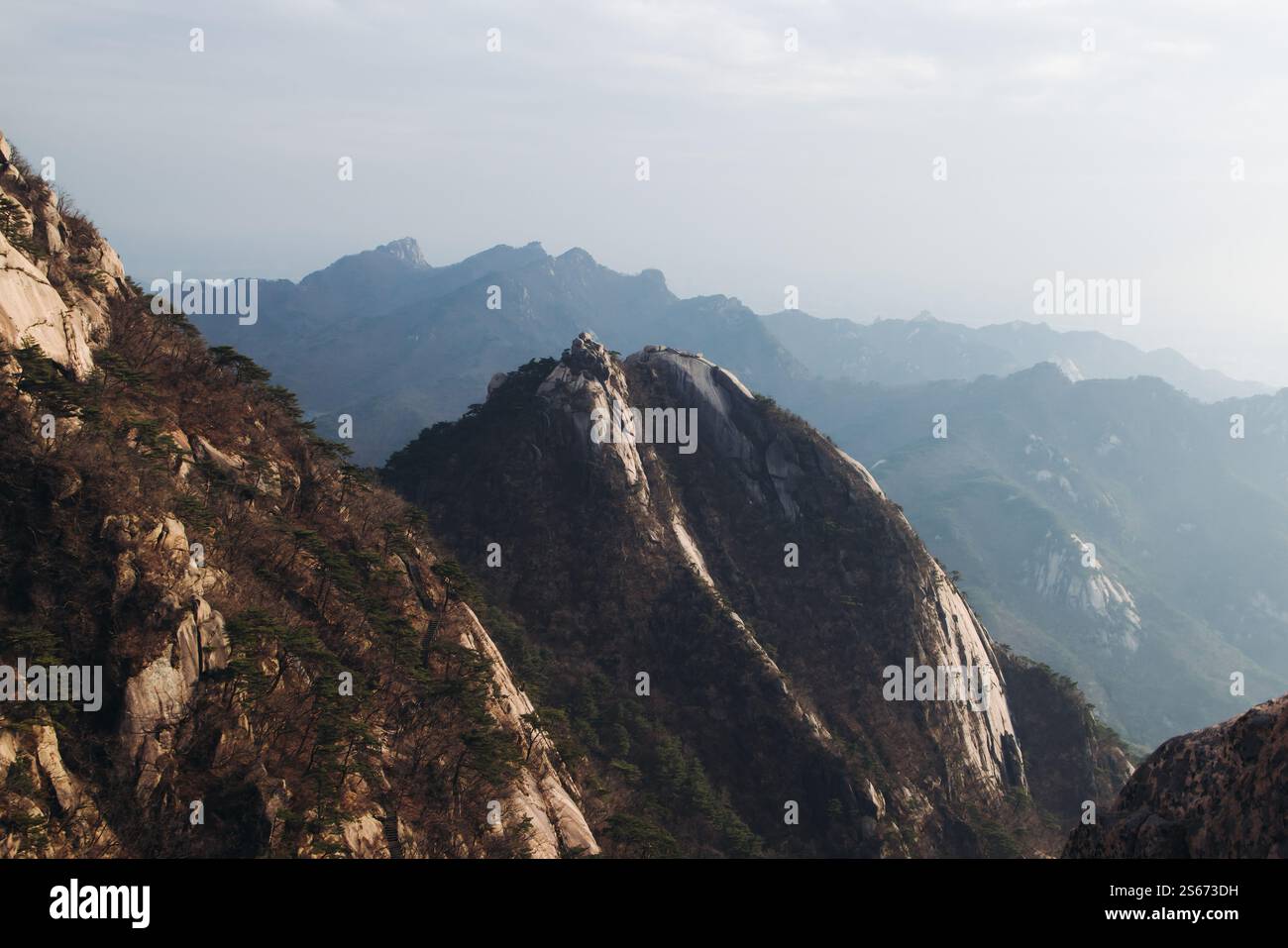 Bukhansan National Park, Seoul, Gyeonggi-do, South Korea, spring ...