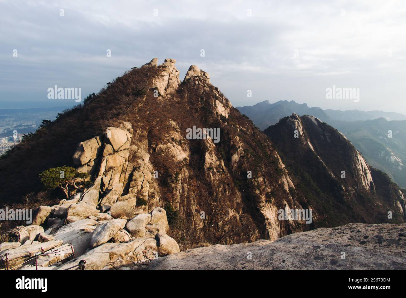 Bukhansan National Park, Seoul, Gyeonggi-do, South Korea, spring ...