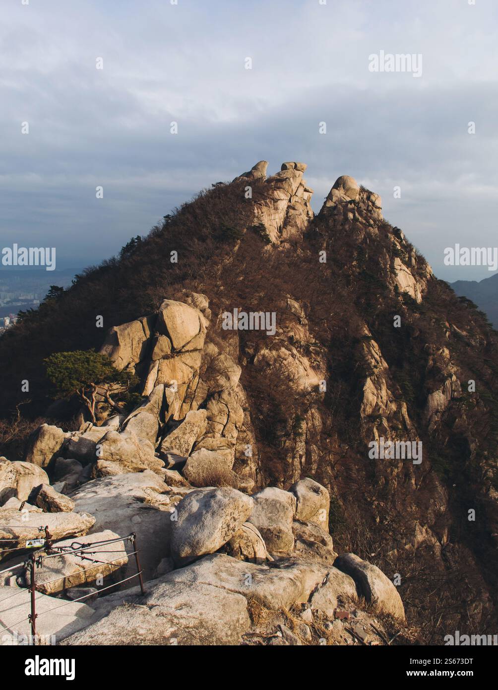 Bukhansan National Park, Seoul, Gyeonggi-do, South Korea, spring ...