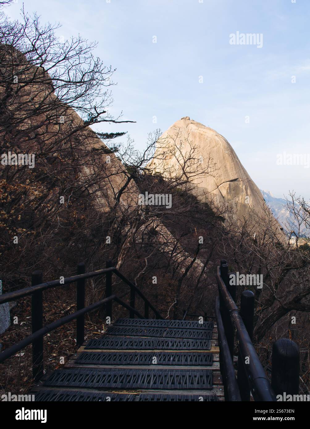 Bukhansan National Park, Seoul, Gyeonggi-do, South Korea, spring ...