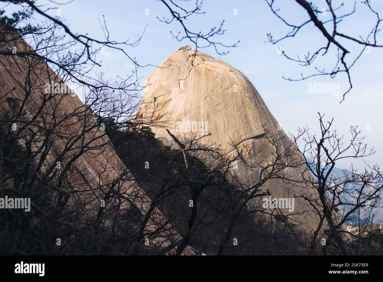 Bukhansan National Park, Seoul, Gyeonggi-do, South Korea, spring ...