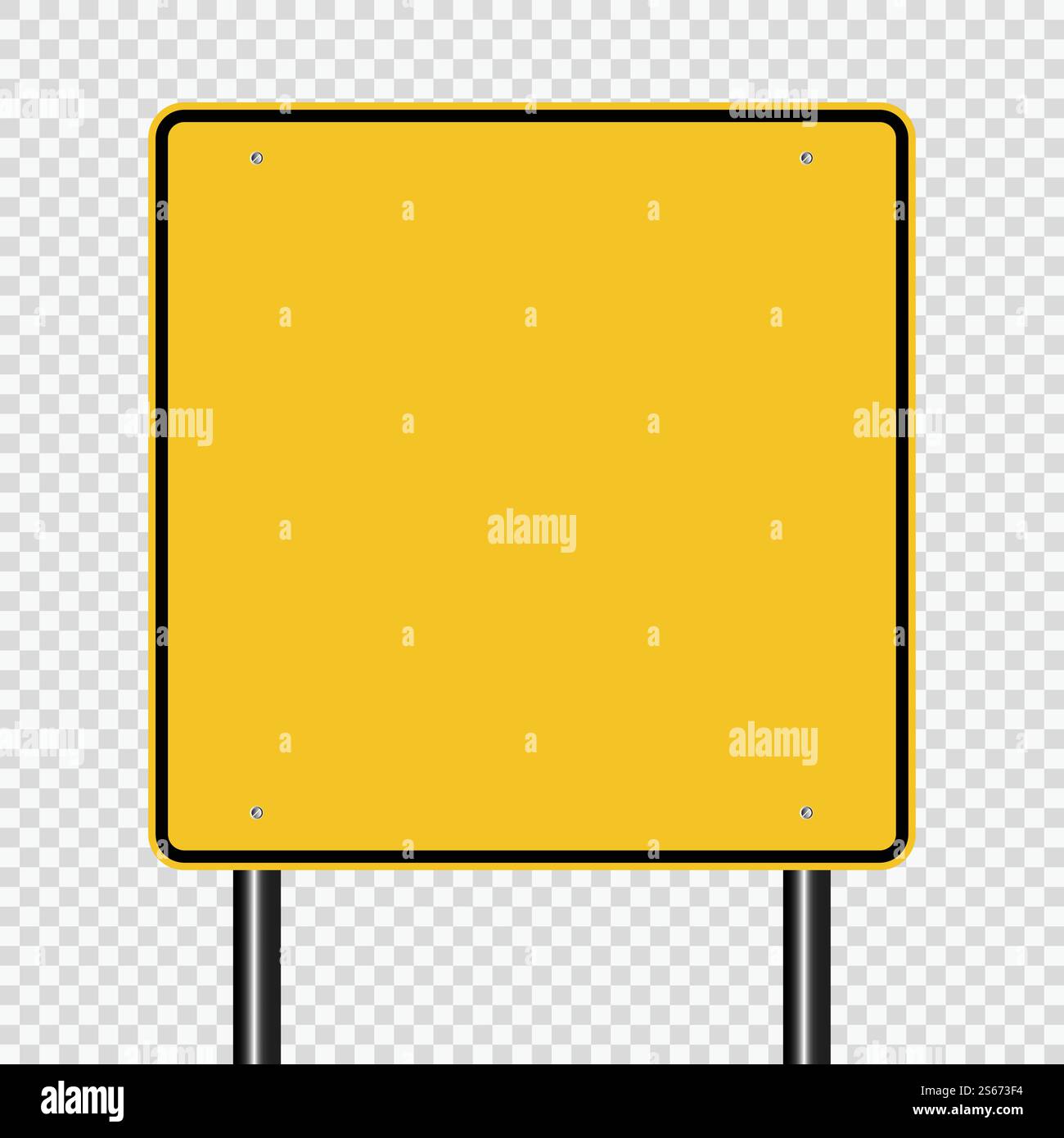 sign road yellow on transparent background,vector illustration Stock ...