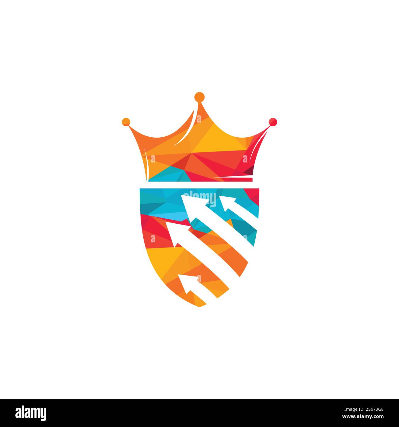 Business king vector logo design. Finance graph and crown logo design ...